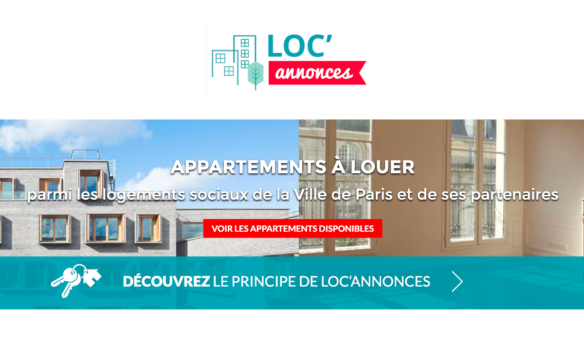 Loc'annonces Paris - Trouver mon logement social à Paris