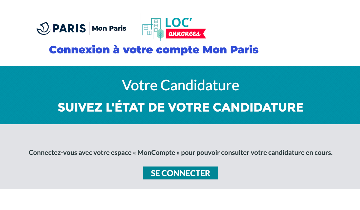 Mon compte LOC'annonces Recherche de logement social à Paris